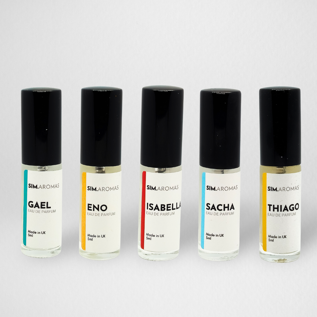 5x Men’s 5ml Sample Perfume Bundle | Save 20% – Sim.Aromas